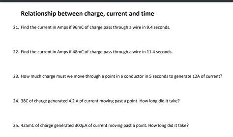 Solved In The Following Problems Involving Charge And Chegg Com