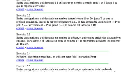 exercices corrigés algorithme pdf Google Drive