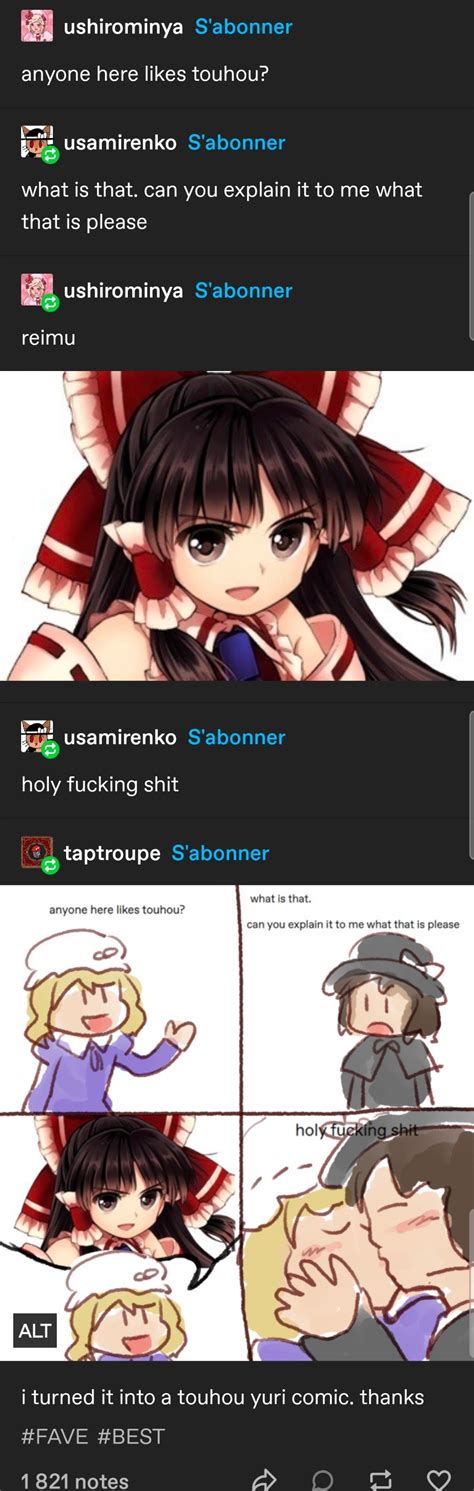 Touhou Yuri R CuratedTumblr