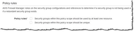 aws firewall manager update support for vpc security groups aws