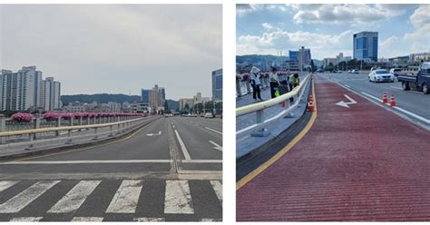 우회전 차로 미끄럼 방지 홈주행속도 최대 1028 감속효과