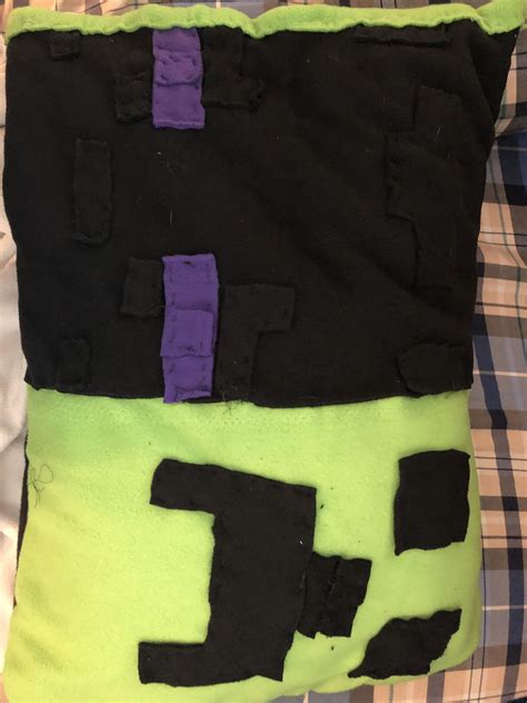 My Sister Has Made Me A Minecraft Pillow Case Its Really Comfy R Minecraft