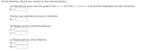 Solved Do The Following Round Your Answers To Four Decimal Chegg