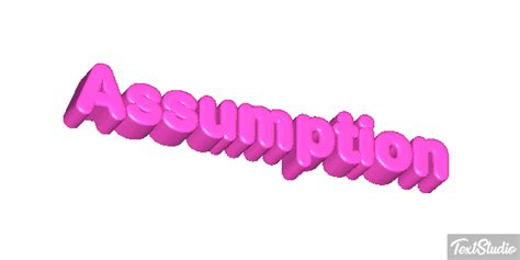 Assumption Word Animated  Logo Designs