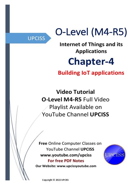 o level m4 r5 building iot applications and c programming chapter 4