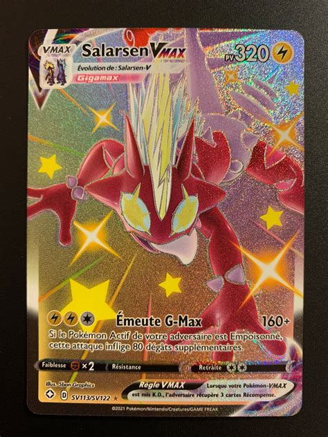 Carte Pokémon Salarsen Vmax Shiny Gigamax Sv113sv122 Pv320