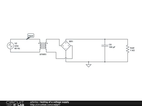 Testing Of A Voltage Supply CircuitLab