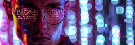 A Hyper And Beautifully Rendered Image Of A Man Coding Amidst A