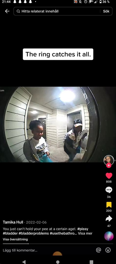 Ebony Has Accident At Door Tiktok Pee