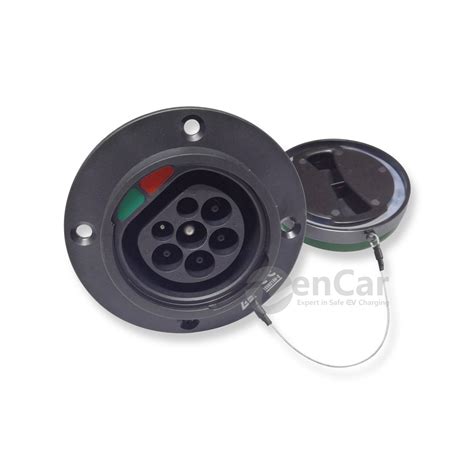 16a 32a Single Phase 3 Phase Iec 62196 2 Type 2 Ev Charging Socket Male
