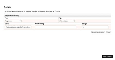 Dnb Portable Payment Codesandbox