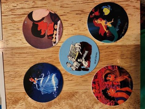 Free 5 Disney Pogsmilkcaps Other Trading Cards