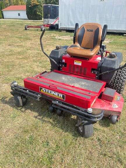 Steiner Zero Turn Mower 60” Mower Deck New Rear Big Grip Tires Runs