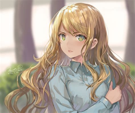 Long Hair Green Eyes Anime Anime Girls Hd Wallpaper Rare Gallery