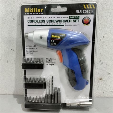 Jual Mesin Screwdriver Cordless Mollar Cds 014 48v Bor Cestenaga