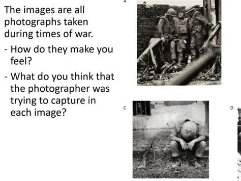 Edexcel Igcse Poetry War Photographer Teaching Resources