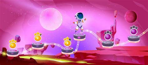 Space Game Ui Level Map With Planet Vector Screen 25449697 Vector Art At Vecteezy