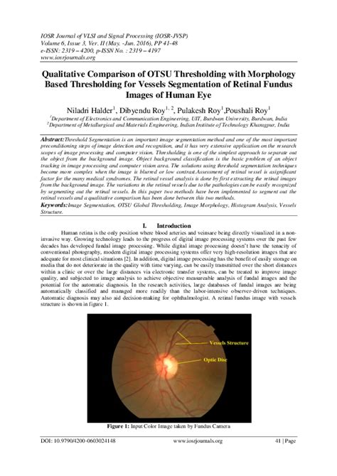 Pdf Qualitative Comparison Of Otsu Thresholding With Morphology Based