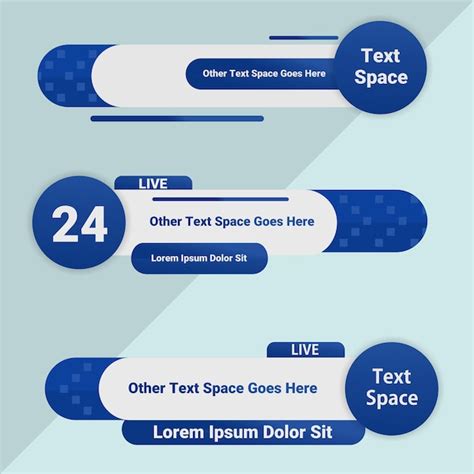 Premium Vector Three Different Text Spaces Are Shown On A Gray Background