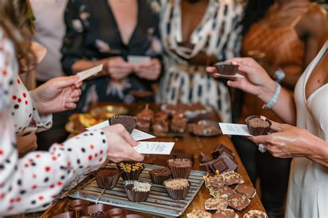 Premium Photo Chocolate Tasting Event With Diverse Attendees