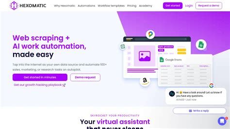 hexomatic web scraping ai work automation made easy