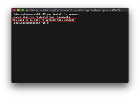Linux Cpu 온도체크 Lmsensors