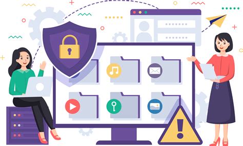 Digital Data Protection Design Illustration Cyber Security