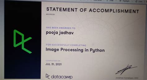 Pooja Jadhav On Linkedin Imageprocessing Python Datacamp Learning