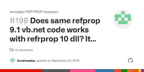 Does Same Refprop 91 Code Works With Refrprop 10 Dll It Should