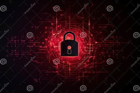 Cyber Security And Data Protection Concept Generative Ai Stock Illustration Illustration Of