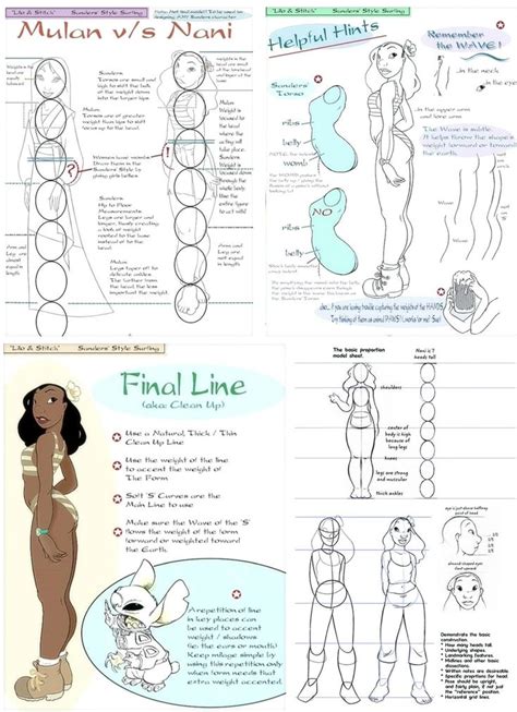 Disney Character Reference Sheet Disney Anatomy Style Disney