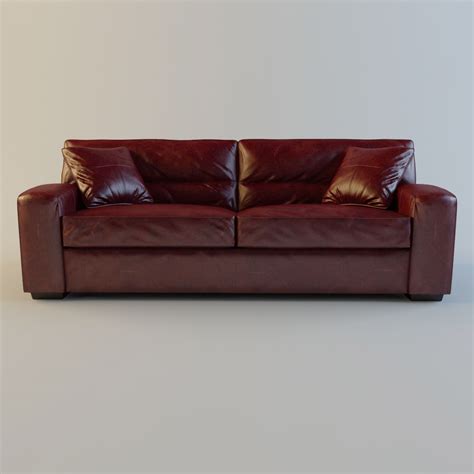 팬더 브라운 가죽 소파 3d 모델 39 Max Fbx Obj Free3d