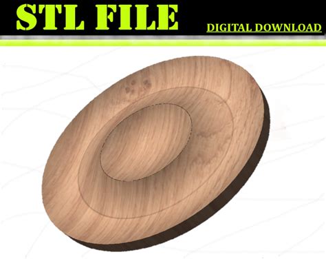 3d Stl File For Cnc Router Stl Engraving File For A Serving Bowl 3d