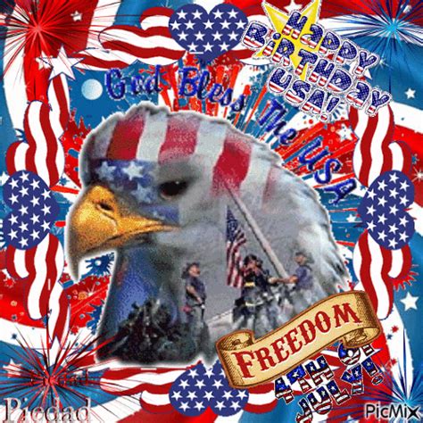 Happy Birthday United States Of America Free Animated  Picmix
