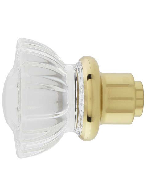 Pair Of Lead Free Fluted Crystal Door Knobs House Of Antique Hardware