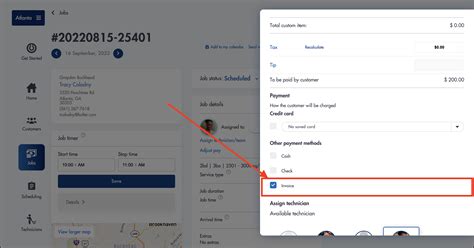 How To Create And Send An Invoice Inside Of A Job