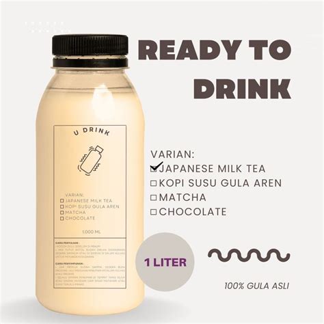 Jual Minuman Kekinian Japanese Milk Tea Teh Susu Jepang Halal