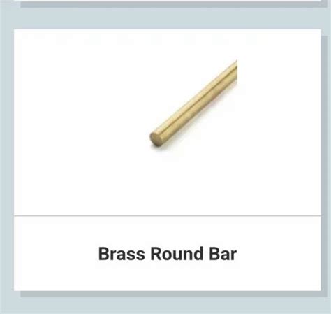 Brass Round Bar At ₹ 480kg ब्रास राउंड रॉड In Bengaluru Id