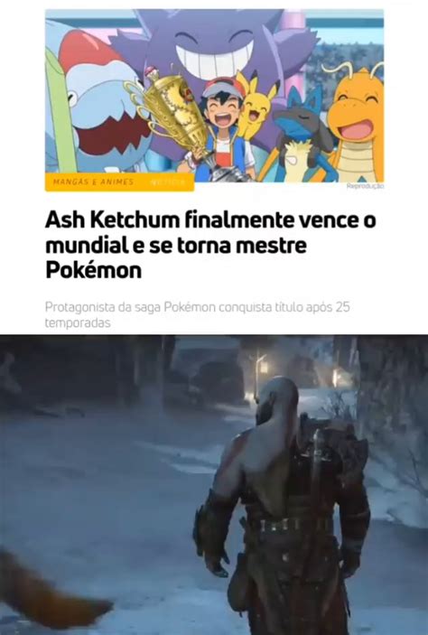 Mangas Animes Ash Ketchum Finalmente Vence Mundiale Se Torna Mestre Protagonista Da Saga Pok Mon