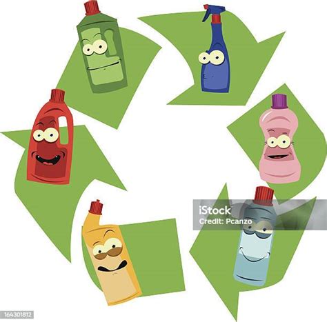 รีไซเคิลภาชนะพลาสติก ภาพประกอบสต็อก ดาวน์โหลดรูปภาพตอนนี้ การอนุรักษ์สิ่งแวดล้อม การแปรใช้