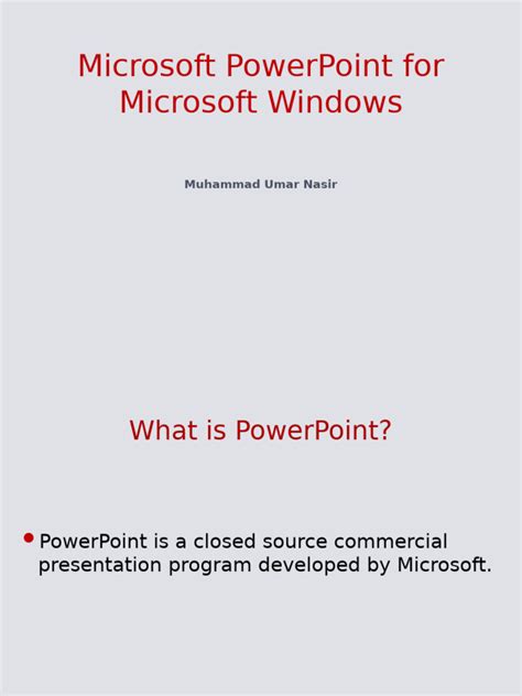 Ms Power Point Pdf Microsoft Power Point Computer File