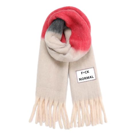 Verb To Do Fuck Normal Scarf Pink Mau Feitio