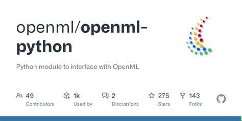 GitHub Openml Openml Python Python Module To Interface With OpenML