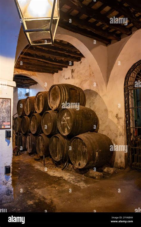 Solera Systems In Old Andalusian Wine Cellar Process For Aging Sherry