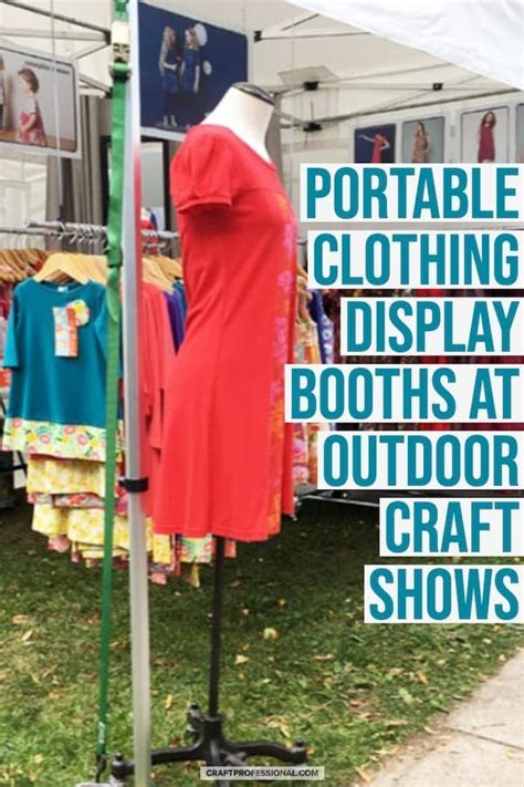 Portable Clothing Display Booths At Outdoor Craft Shows Clothing