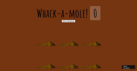 whack a mole codesandbox