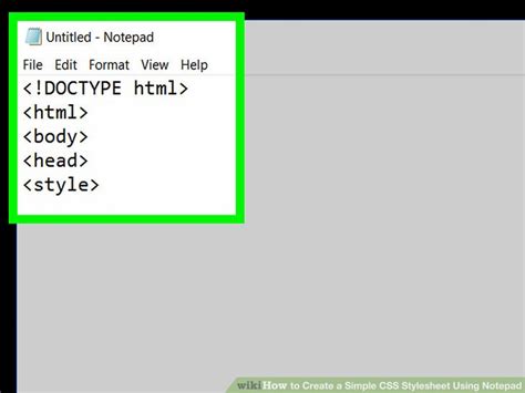 How To Create A Simple Css Stylesheet Using Notepad