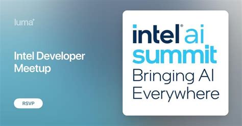 Claire L On Linkedin Intel Developer Meetup · Luma
