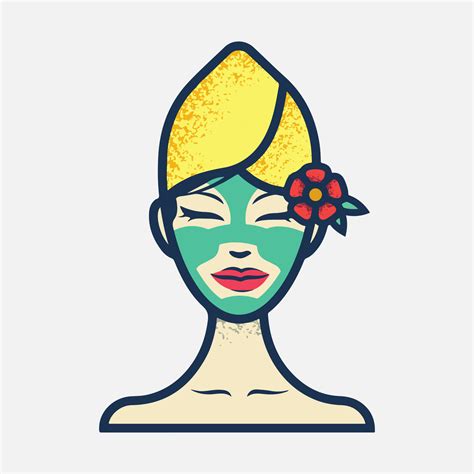 Facial Mask Vector Design Beautiful Woman 16527900 Vector Art At Vecteezy