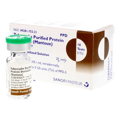 Aplisol Tuberculin Purified Protein Derivative 5 Tu01ml 1 Ml Box